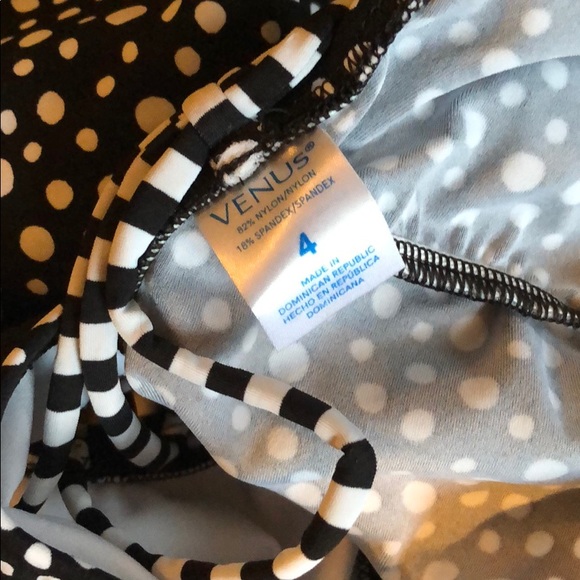 VENUS | Swim | Venus Monokini Never Worn Black And White | Poshmark